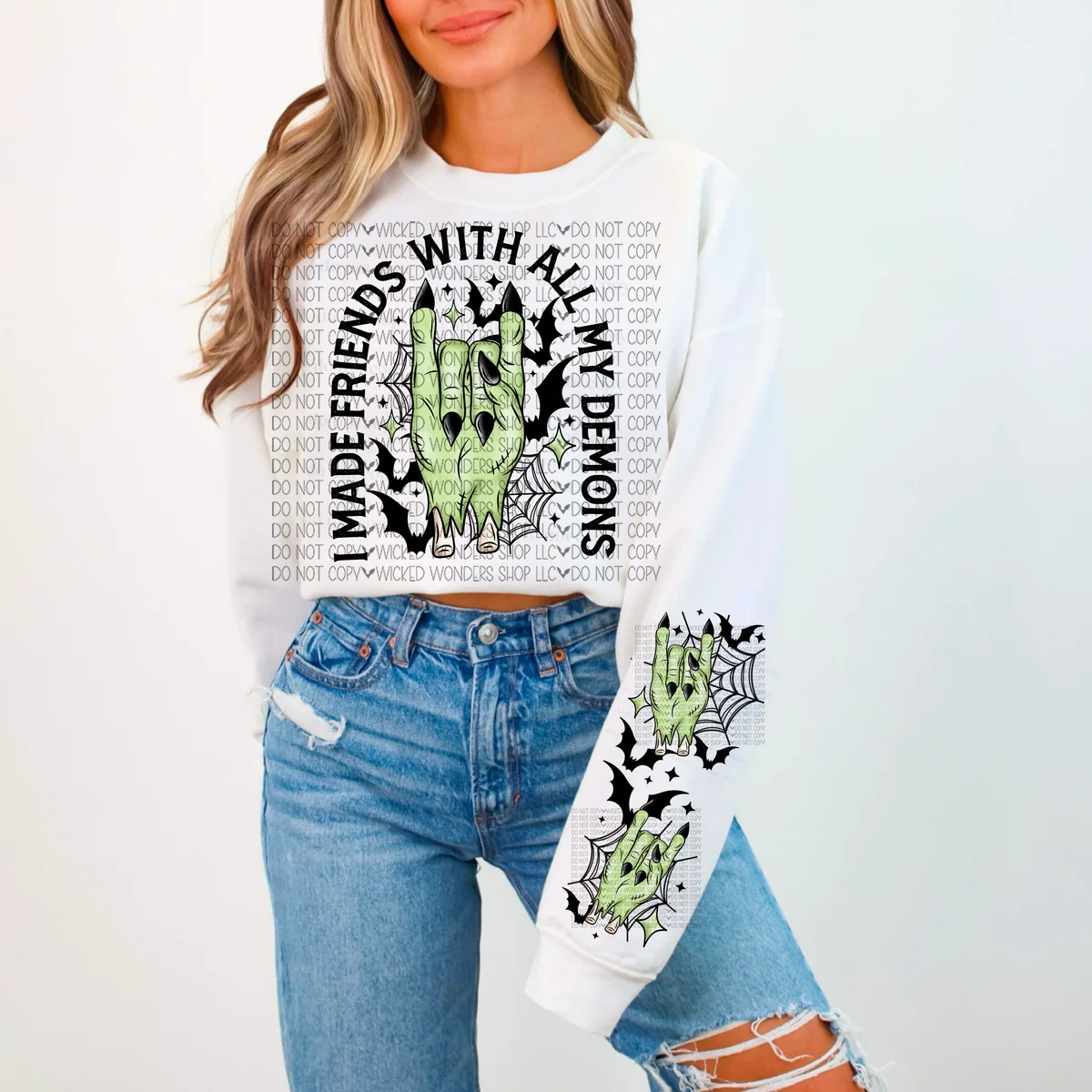 I Made Friends With My Demons Crew | Wicked Wonders Shop