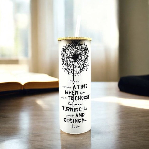 Closing the Book Glass Tumbler | Wicked Wonders Shop