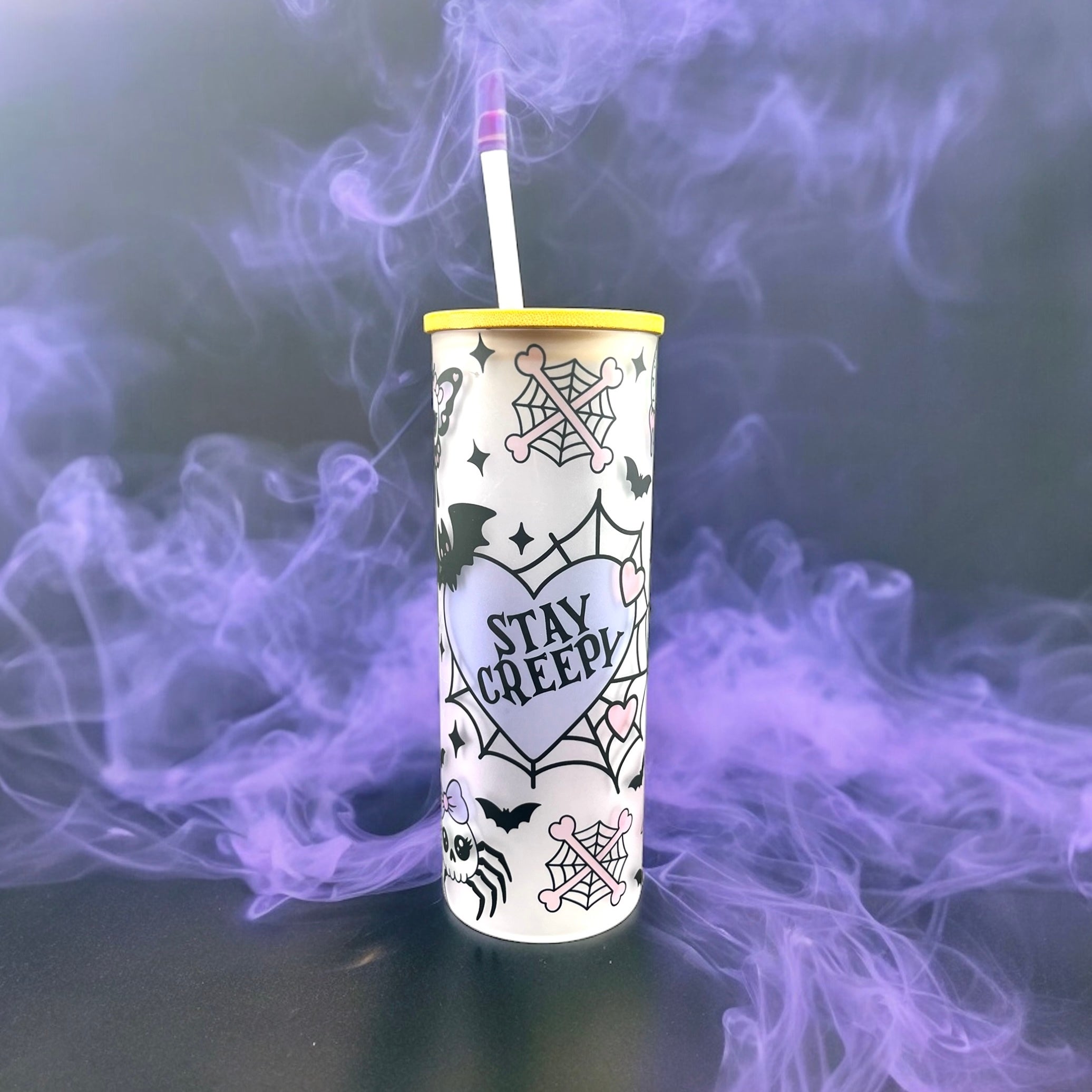 Stay Creepy Glass Tumbler | Wicked Wonders Shop