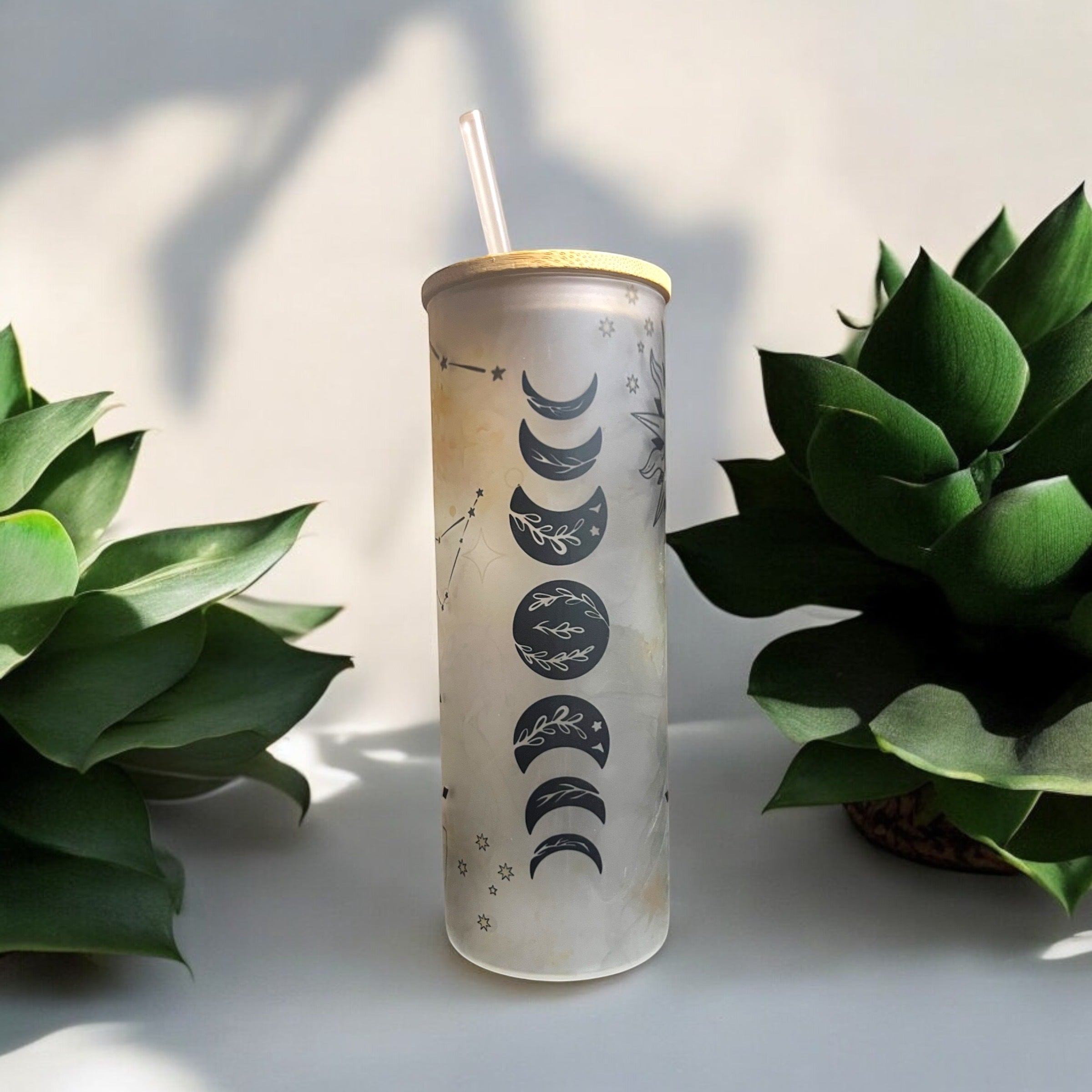Moon Phase Glass Tumbler | Wicked Wonders Shop