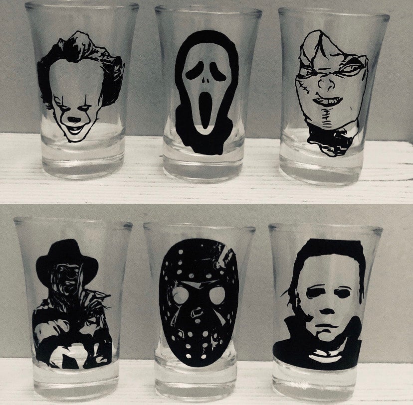 Horror Movie Shot Glasses | Wicked Wonders Shop